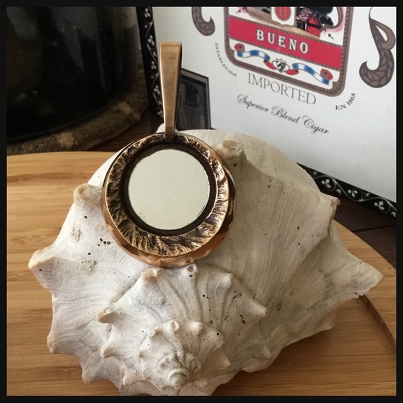 Vintage Palmberg | Jewelry | Vtg Modernist Bronze Ke Palmberg Mirrored ...
